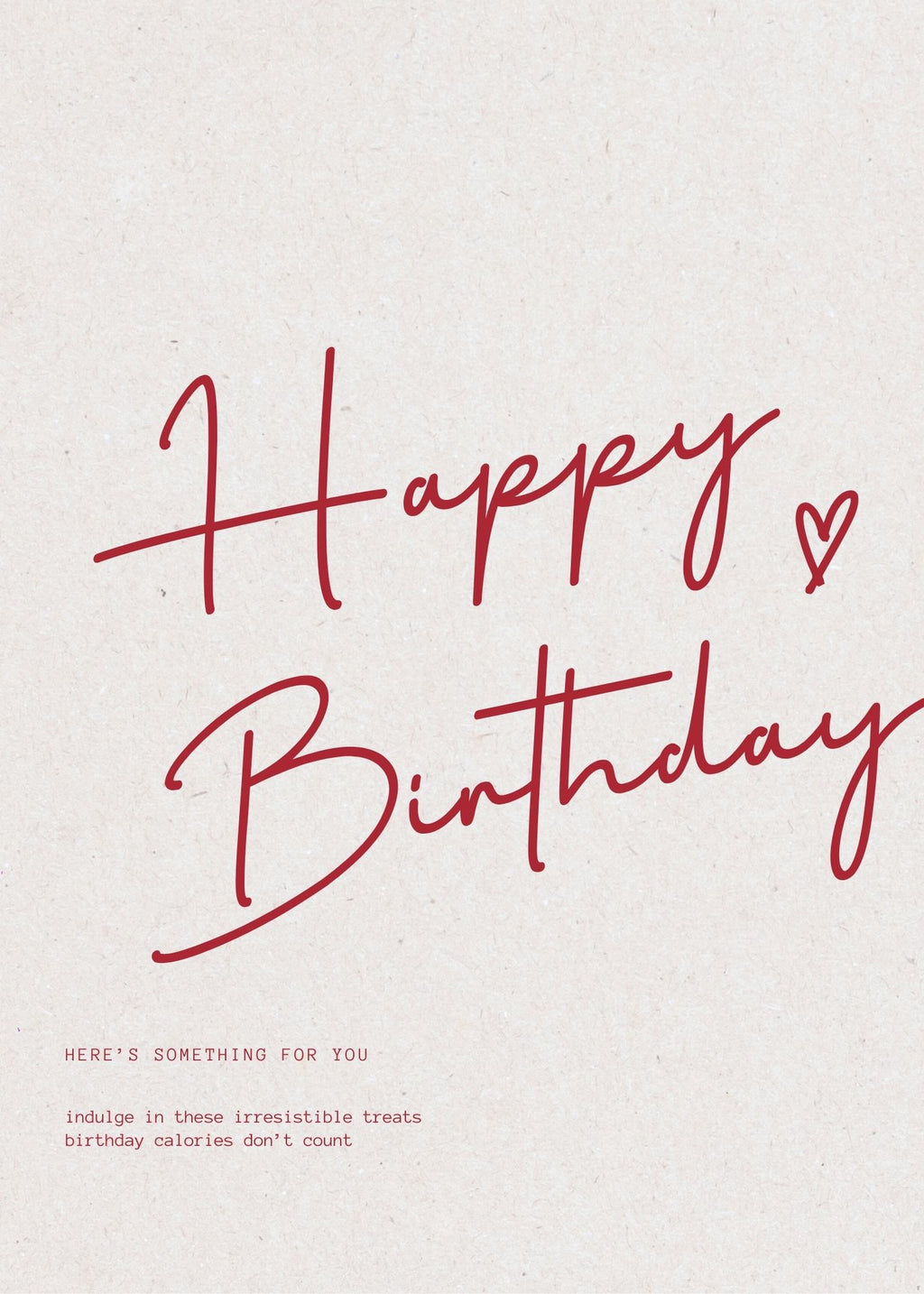 Happy Birthday (red) Gift Card – LE'TART Singapore